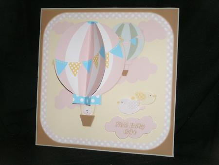 Baby Girl 3D Balloon Card Mini Kit - CUP627771_38 | Craftsuprint