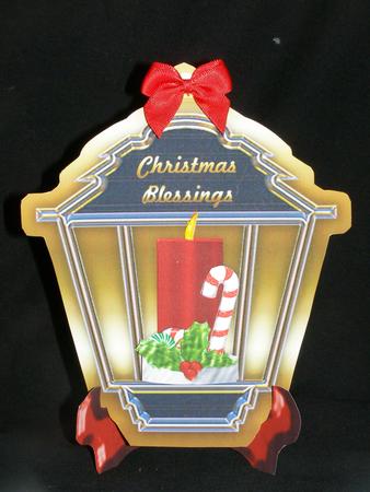 Lantern Shaped Plate Card and Stand 2 - CUP137928_168 | Craftsuprint