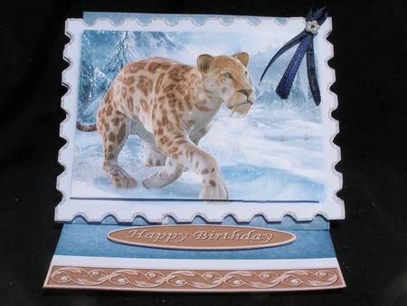 Saber Tooth Tiger Stamp Easel Kit - CUP494851_1571 | Craftsuprint