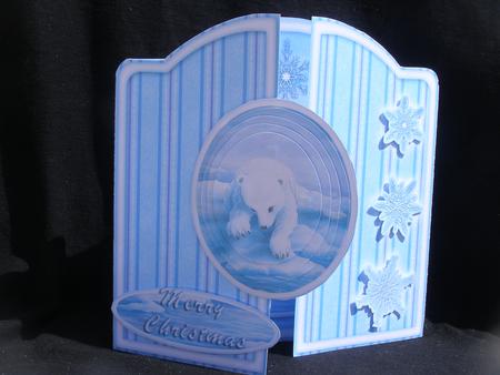 Polar Bear Christmas Gatefold Card Kit - CUP362009_1648 | Craftsuprint