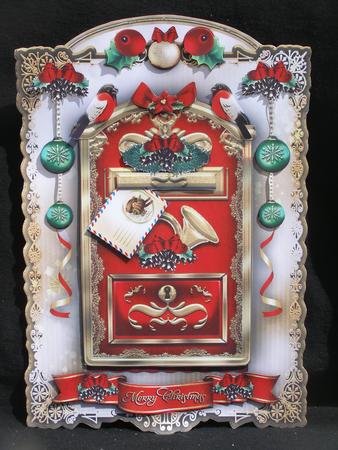 Christmas Vintage Festive Mailbox with Decorations - CUP638465_1641 ...