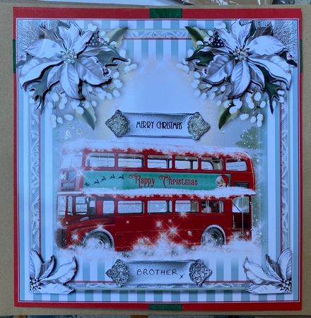 Santas Bus Card Front Kit 8x8 - CUP741278_1483 | Craftsuprint