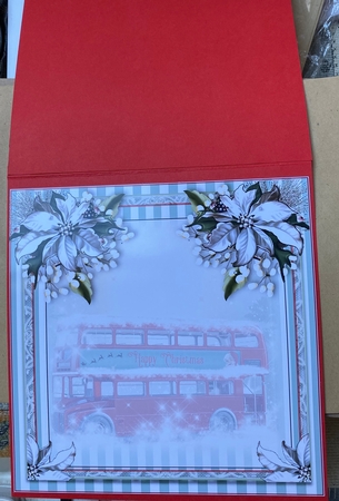 Santas Bus Card Front Kit 8x8 - CUP741278_1483 | Craftsuprint