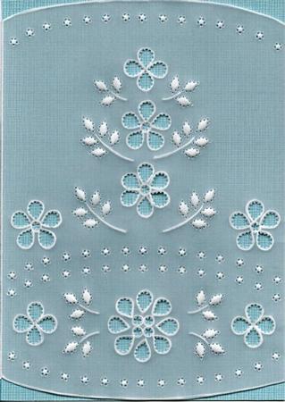 Broderie Anglaise Flowers Parchment Card - CUP172587_106 | Craftsuprint