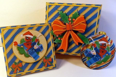 3D Bauble Card And Gift Box Christmas Lego 4 - Photo by Susan Mehlbaum ...
