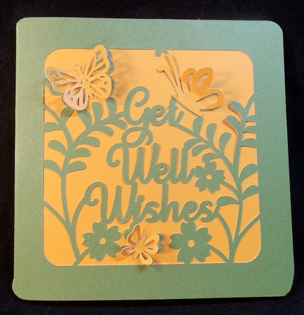 Butterfly Get Well Wishes Card - CUP946157_40382 | Craftsuprint