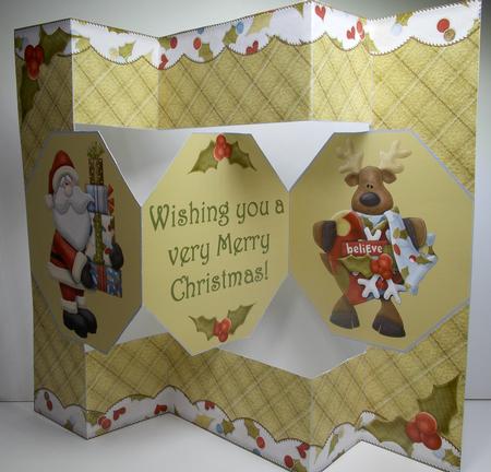 Octagon Tri-fold Shutter Template - CUP230370_168 | Craftsuprint