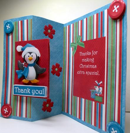 Christmas Thank You Fold Back Card - CUP589569_2153 | Craftsuprint