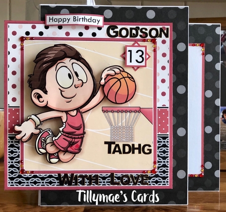 BASKETBALL 7.5 Decoupage & Insert Mini Kit - CUP1044866_68 | Craftsuprint