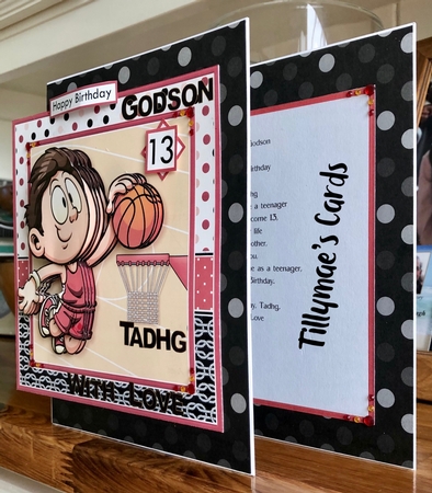 BASKETBALL 7.5 Decoupage & Insert Mini Kit - CUP1044866_68 | Craftsuprint