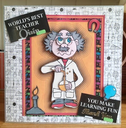 The Mad Scientist! Kids Card/male Card - CUP342297_1035 | Craftsuprint