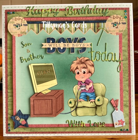 Computer Game Crazy Card Mini Kit & Decoupage - Ages 3-15 - CUP729480 ...