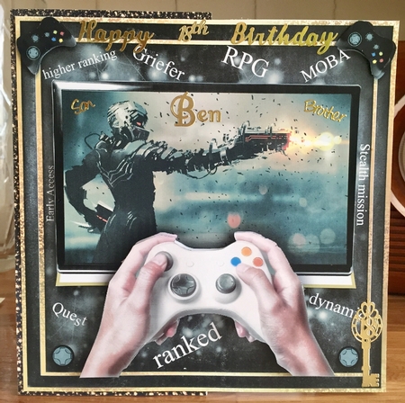 The Gamer Card Front Kit - CUP841801_1483 | Craftsuprint