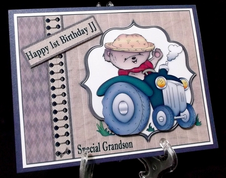 Tractor Ted Quick Card - Photo by Alyssuzi Creative Cards by Suzi Cooper