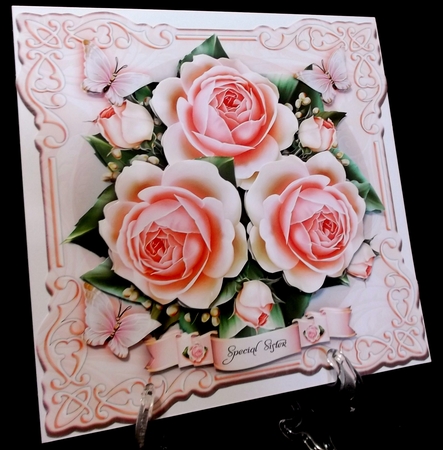 Soft Vintage Roses Card Mini Kit2 - CUP669047_1641 | Craftsuprint