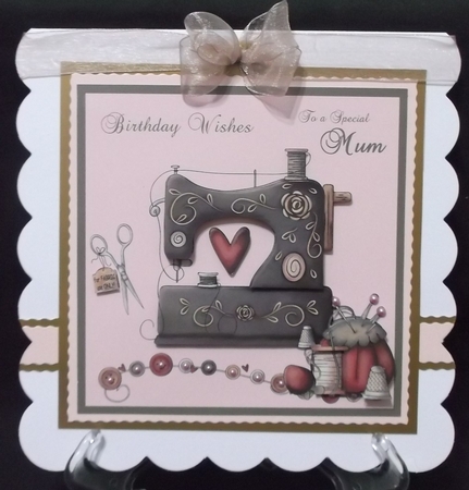Birthday Card for Mum with Sewing Machine - CUP676678_2306 | Craftsuprint