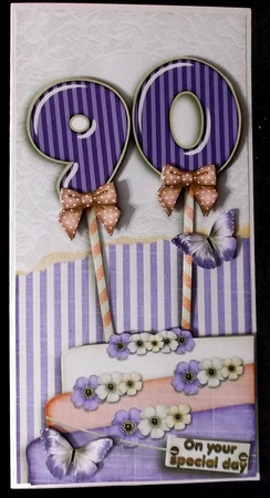 Vintage DL 90th Birthday Topper Cardkit 1294 - CUP793968_2166 ...