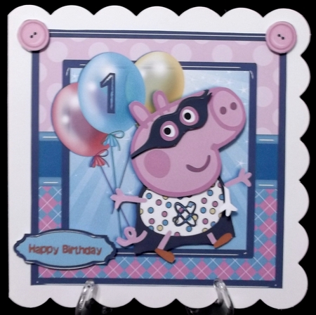 Peppa Pig Card Front 1 - CUP808549_1784 | Craftsuprint