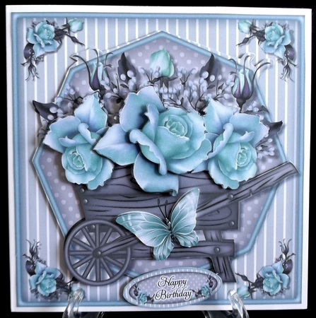 Turquoise Rose Barrow Mini Kit - CUP809284_2053 | Craftsuprint