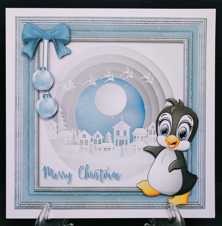 Christmas Penguin paper art - CUP934569_13059 | Craftsuprint