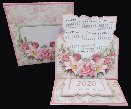 2020 UK Calendar Insert Addon for Lilies & Roses Calendar Easel Kit on ...