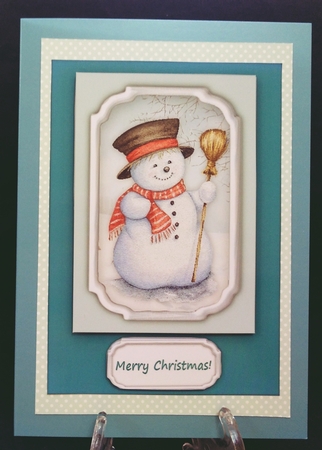5 x 7 Christmas Snowman Card Kit With Matching Insert, Envelope ...