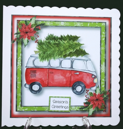 The VW Van At Christmas 8x8 - CUP999629_1763 | Craftsuprint