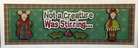 Not a Creature Was Stirring Large Dl Card - CUP153267_376 | Craftsuprint