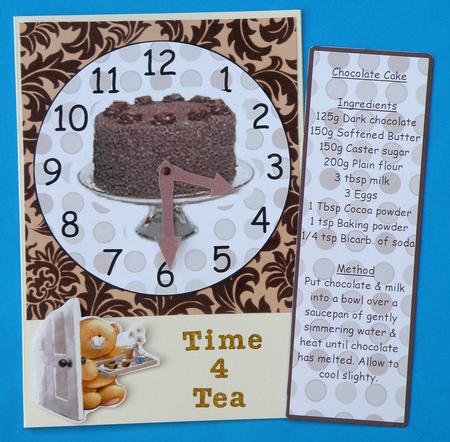 Chocolate Cake Clock - CUP87318_773 | Craftsuprint
