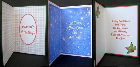 Set of 8 Christmas Inserts for A5 Cards - CUP248547_601 | Craftsuprint