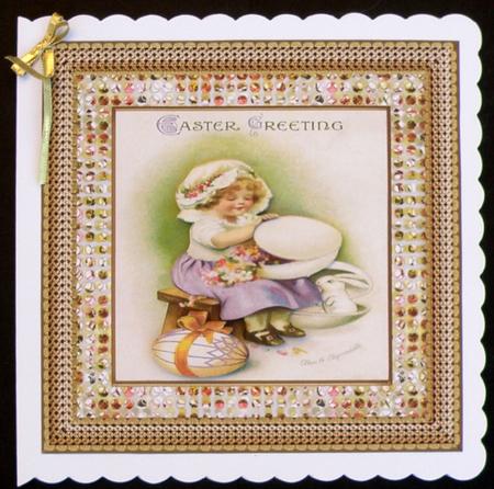 Vintage Easter 8x8 Decoupage Topper - CUP285855_719 | Craftsuprint