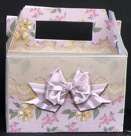 Gable-top Box - Pink and Gold - CUP286939_2 | Craftsuprint
