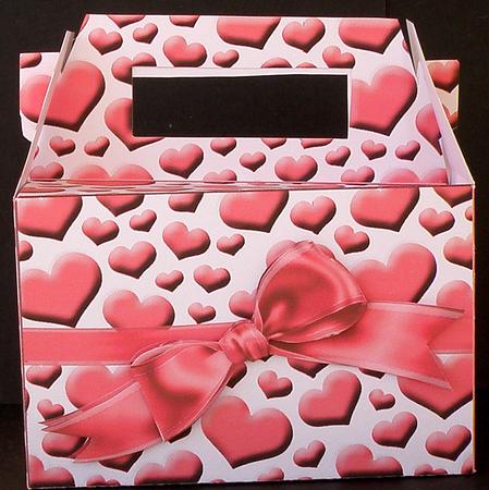 Gable-top Box - Valentine Hearts 1 - CUP291496_2 | Craftsuprint