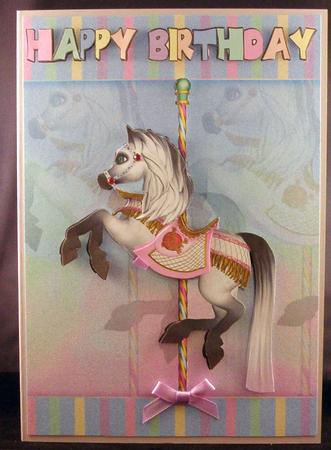 Carousel Birthday Card Front with Elements - CUP303947_1446 | Craftsuprint