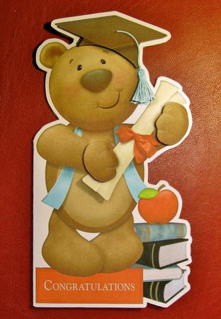 Graduation Bear - Shaped Card Mini Kit - CUP385617_614 | Craftsuprint