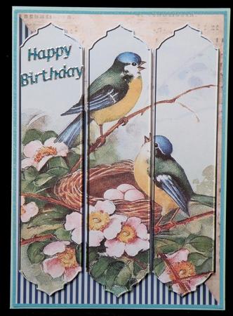 Birdsong Tri-panel Card - CUP412634_361 | Craftsuprint