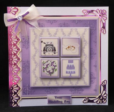 Wedding Wishes Square Layers Card Front - CUP478845_1648 | Craftsuprint