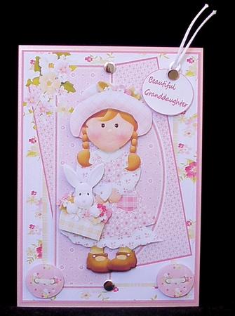 Cute Girl Card - CUP554464_452 | Craftsuprint