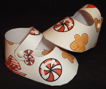 Christmas Gingerbread 3D Baby Shoes - CUP260857_572 | Craftsuprint