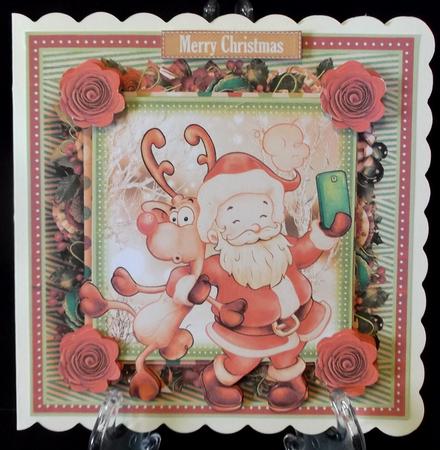 Santa Selfie Card Front Kit - CUP637755_1483 | Craftsuprint