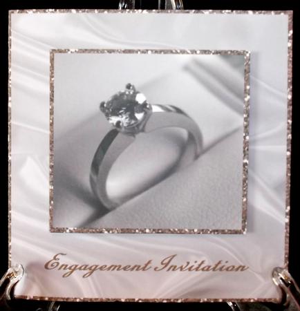 Diamond Ring Engagement Invitation - CUP209528_643 | Craftsuprint