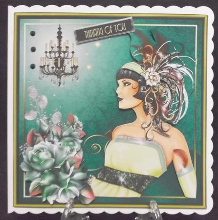 Stunning Flapper Lady No 30 Mini Kit - CUP669293_1812 | Craftsuprint