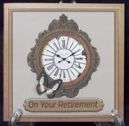 Retirement Clock Card 1 - CUP672029_2356 | Craftsuprint