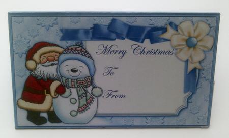 Christmas Money Wallet Envelope Santa Hugs - CUP380179_68 | Craftsuprint