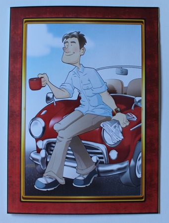 Best Dad Red Car A4 - CUP970924_437 | Craftsuprint