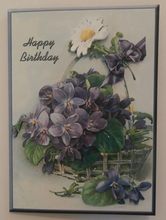Basket of Violets - Birthday - CUP181601_2 | Craftsuprint