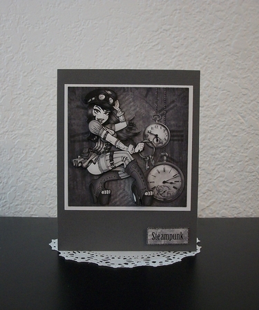 Capt. Locke - Black & White Steampunk Step by Step Card - Photo by Ts ...