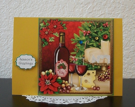 Ruby Wine and Cheese 8x8 Cf - CUP639357_1784 | Craftsuprint