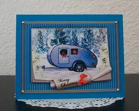 Caravan Camper RV Calendar Christmas Holiday Winter Easy Quick Cards ...