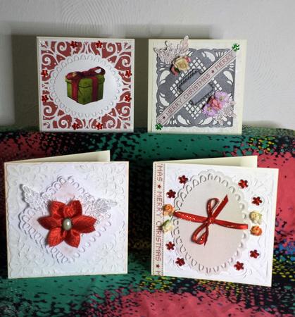 Set of 4 Intricate Patterned Layered Cards - CUP692113_596 | Craftsuprint